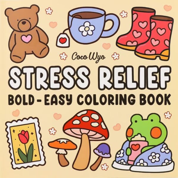 Cartoon Pattern Cute Patterns Coloring Book - MirayStore